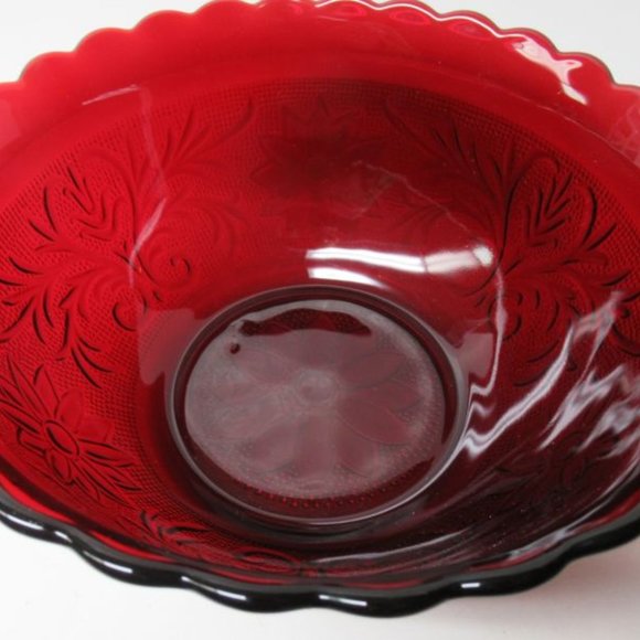 Anchor Hocking | Dining | Anchor Hocking Ruby Red Sandwich 8 Inch ...